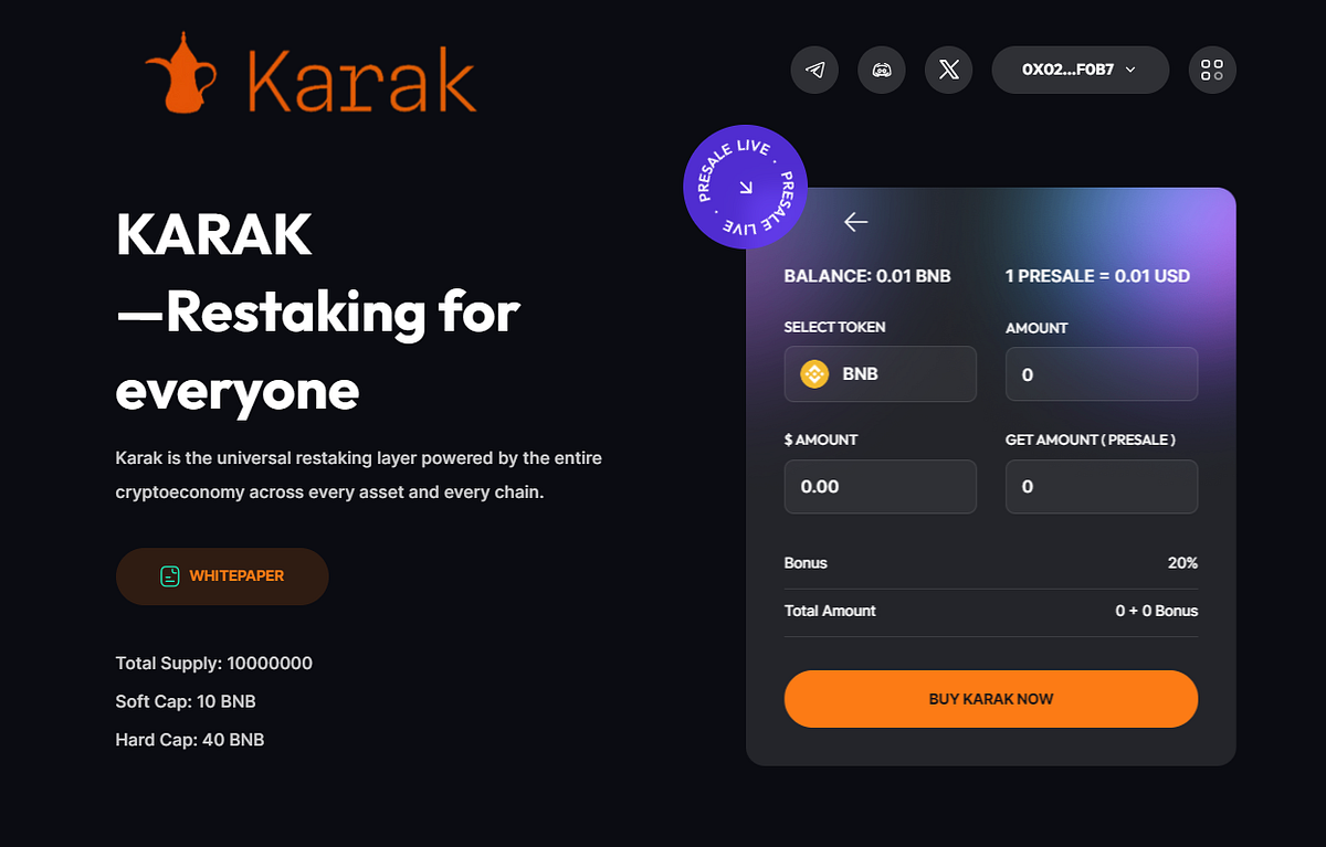 Why Joining the Karak $KARAK Token Presale is Your Gateway to the ...