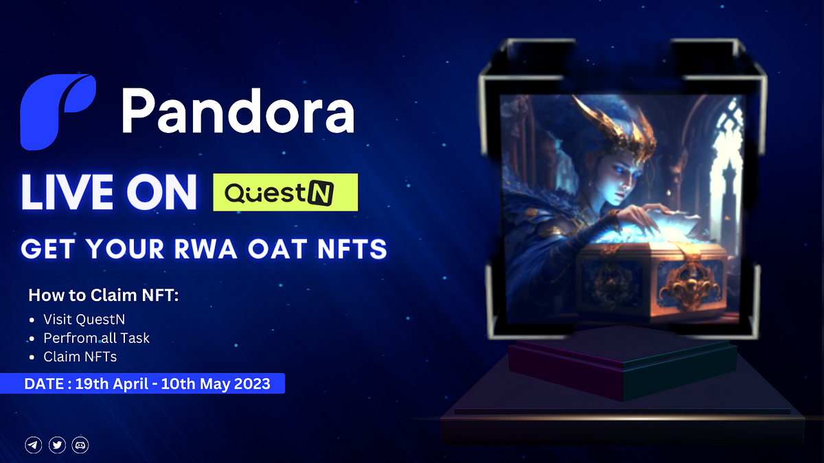 Pandora Finance X QuestN : NFT Giveaway | Pandora Finance