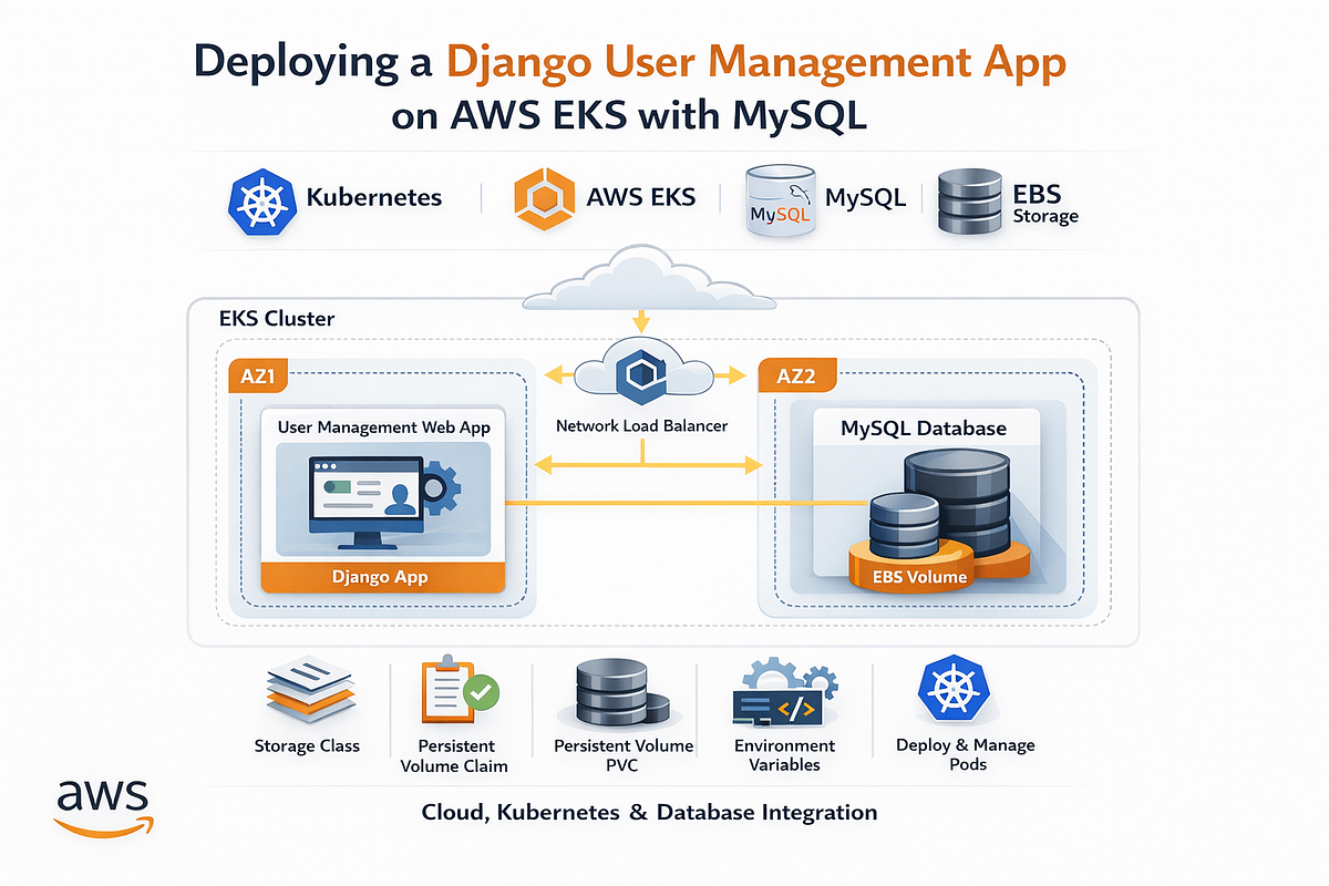 Deploying a Django User Management Web App on AWS EKS with MySQL (Using ...