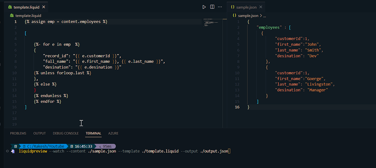 Test Liquid Template with Live Preview | by Our Cloud School | Medium