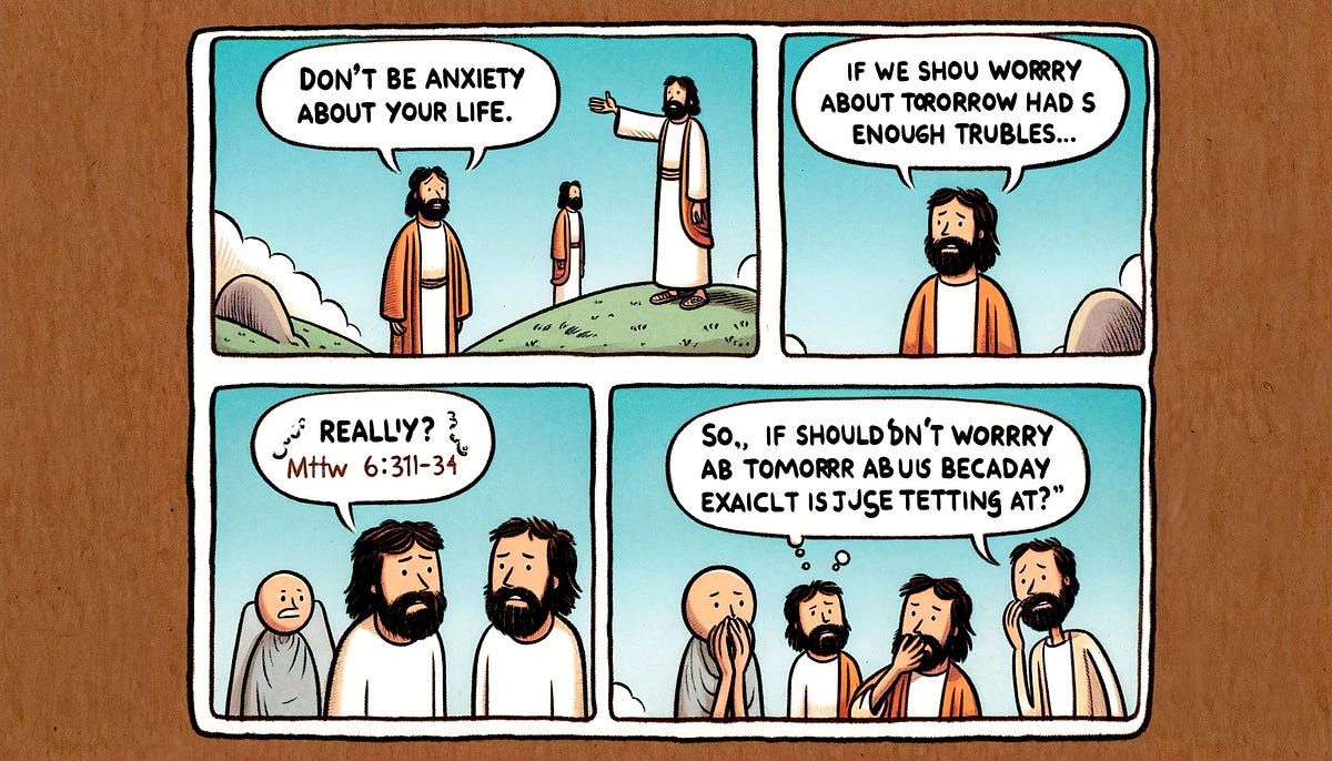 Jesus said, “Don’t be anxious…” REALLY? | by jg7893398 | Medium