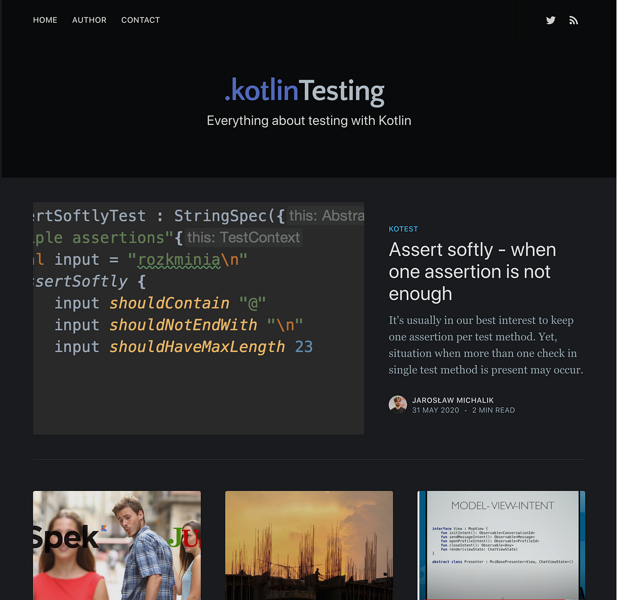 Introducing Kotlin Testing — New Publication About Testing With Kotlin By Jarosław Michalik