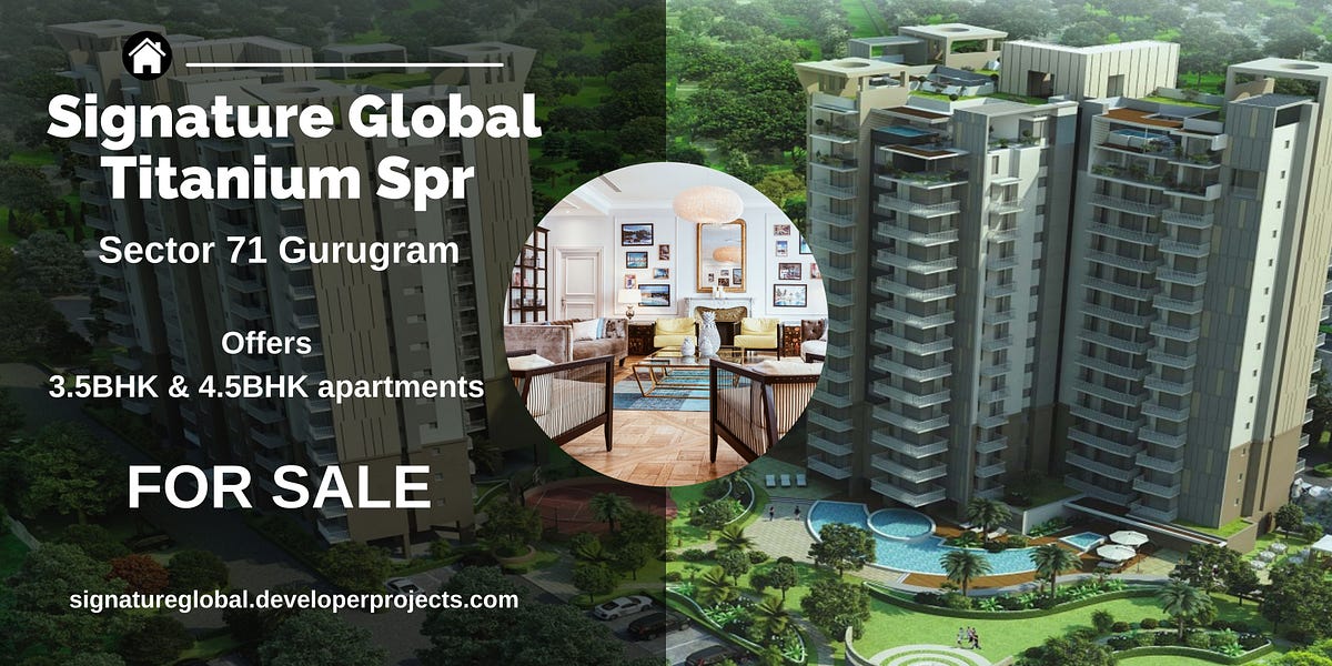 Signature Global Titanium Spr Sector 71 Every unit has been carefully designed to optimize the ...