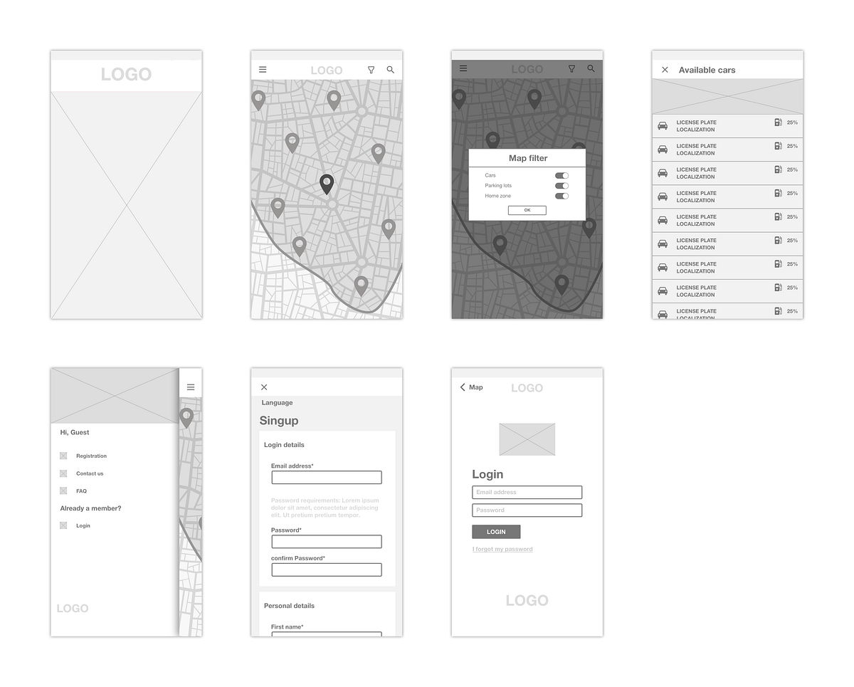Wireframing Exercise [Emov]. First wireframe done! | by Alba Díaz Díaz ...