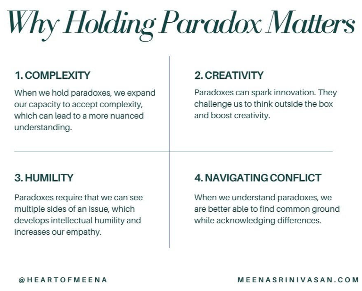 Why Holding Paradox Matters | by Meena Srinivasan | Medium