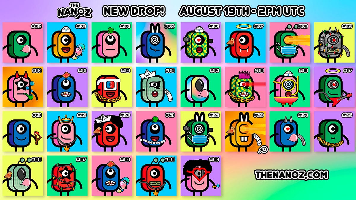 New Nanoz Drop! #102–130. Get your hands on 29 new Nanoz! From… | by ...