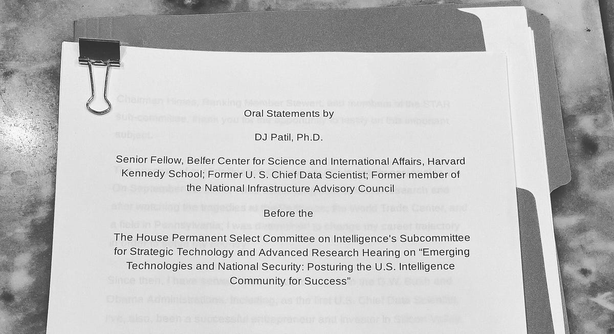 Testifying to Congress on Emerging Technologies and National Security ...