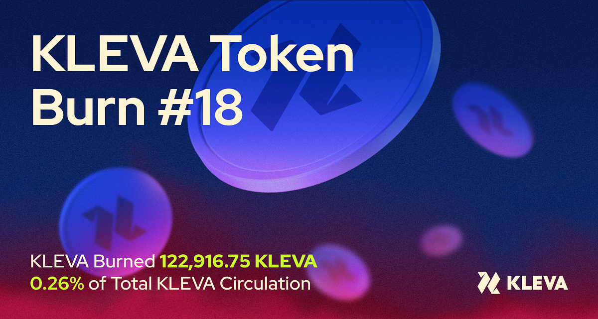 KLEVA Buyback & Burn #18. We are happy to announce that KLEVA… | by ...