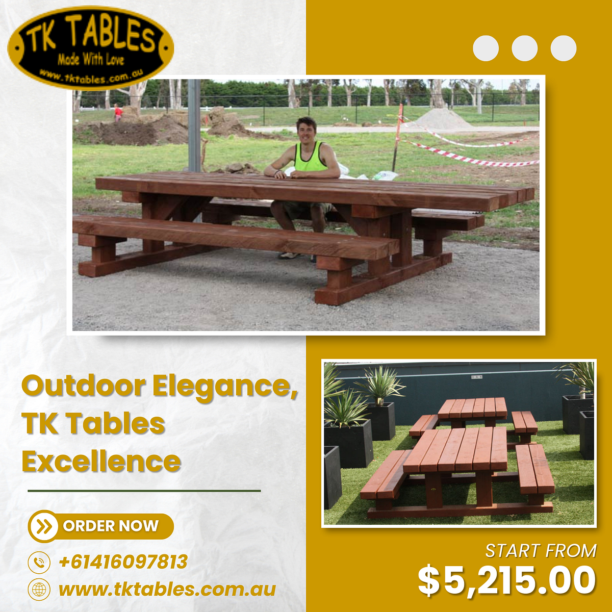 How to Maintain and Protect Outdoor Timber Tables from the Elements ...