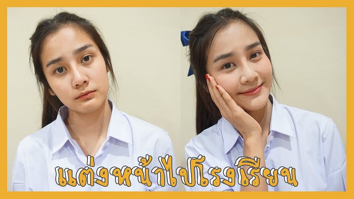 Nowadays, makeup for school is very natural. | by 23103 | Medium