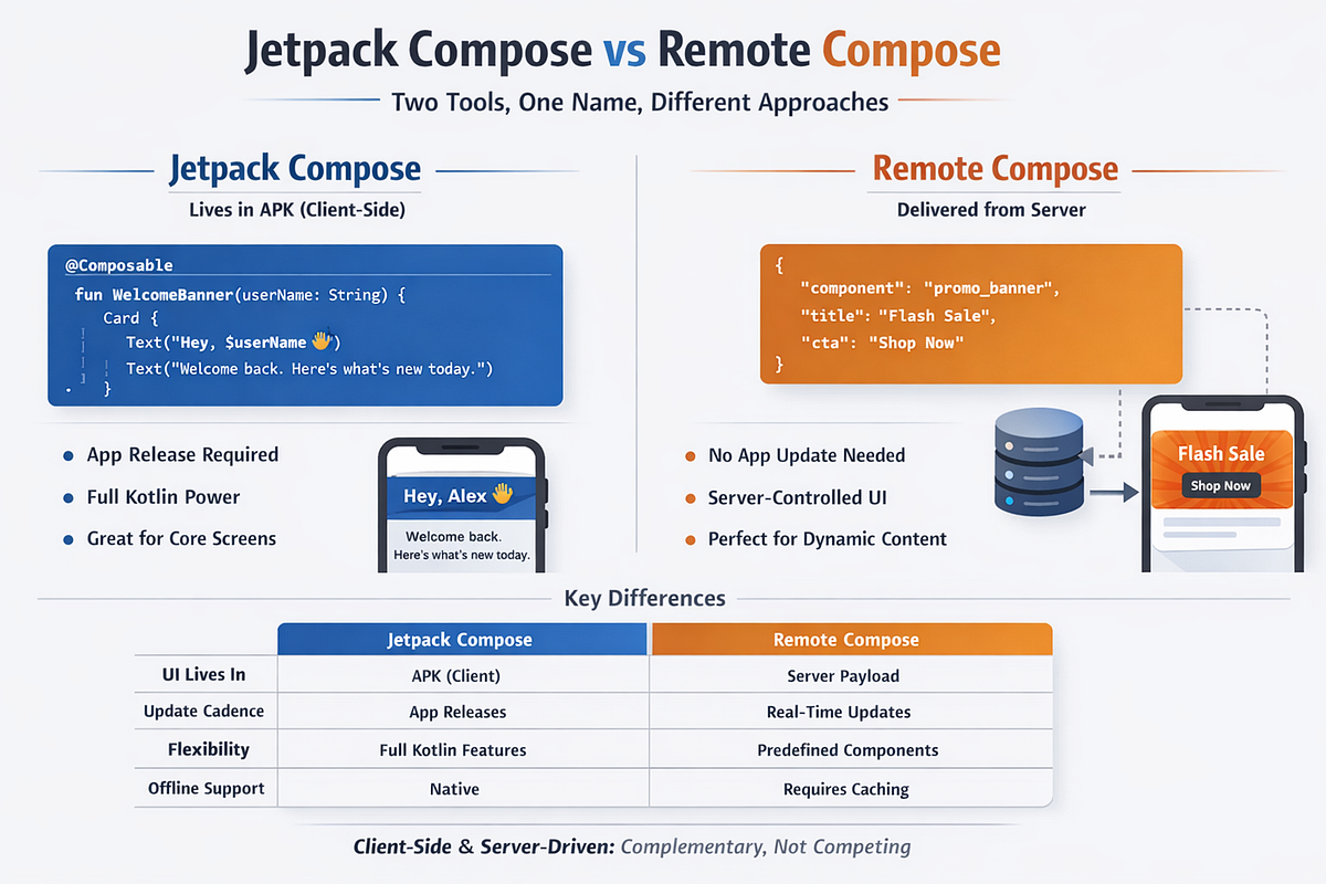 Remote Compose vs Jetpack Compose: Key Differences Developers Must Know (2025) | Medium