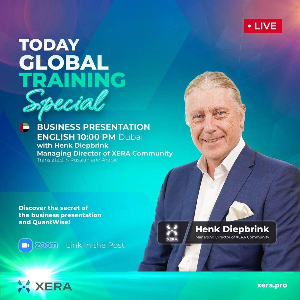 🌟 Join Us Today for an Exclusive Insight into the XERA Project Presentations! - Spiros ...