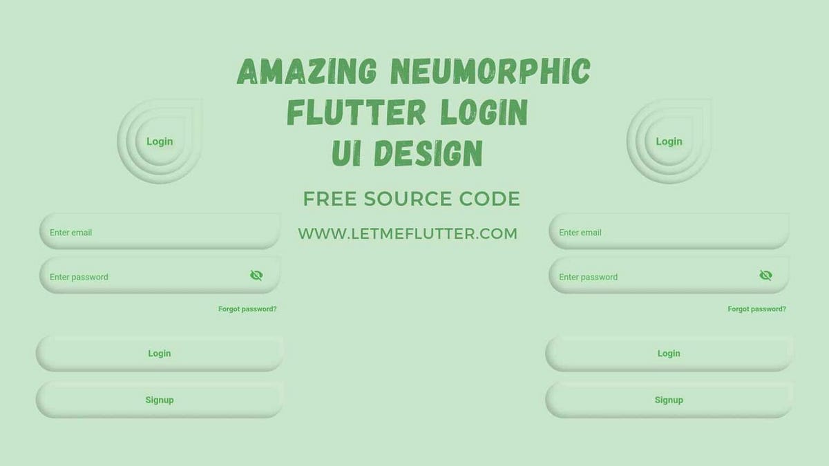 Beautiful Neumorphic Flutter Login UI Page Design | by Zeeshan Ali | Medium