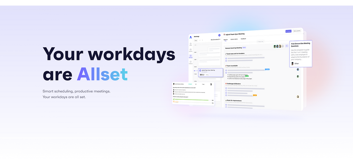 Allset Designed For Hybrid Work Smart Scheduling Productive Meetings By Lyla Allset App