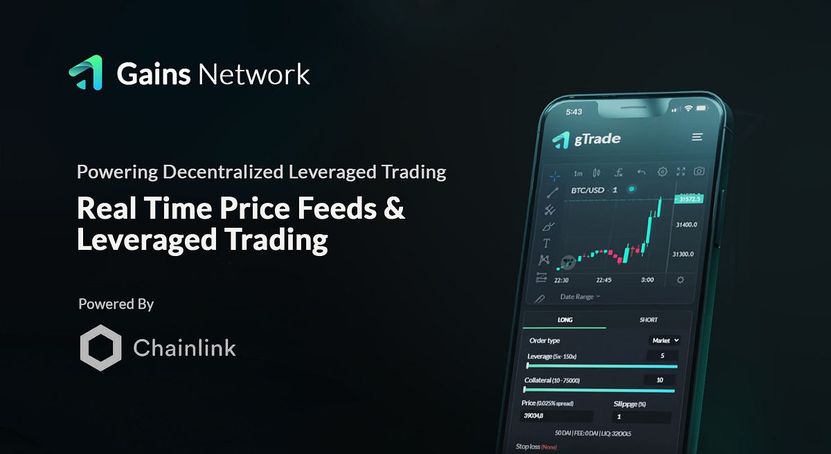 gTrade Using Chainlink to Power Decentralized Leveraged Trading | by ...
