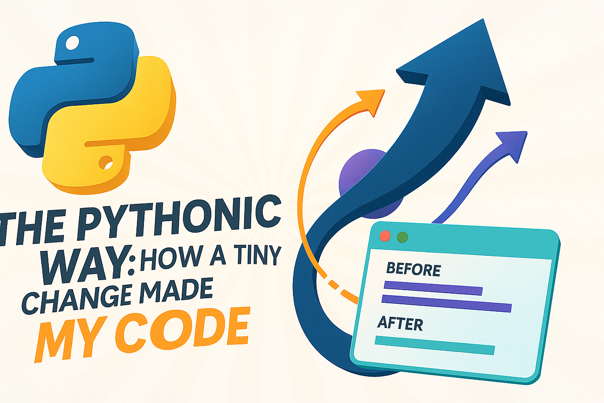 🐍 The Pythonic Way: How a Tiny Change Made My Code 10x Cleaner | by Nikulsinh Rajput | Jun, 2025 ...