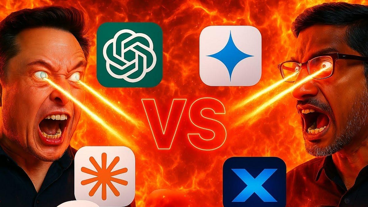 Gemini 2.5 VS Claude VS ChatGPT VS Grok: Who Wins? 👀: | by Julian ...