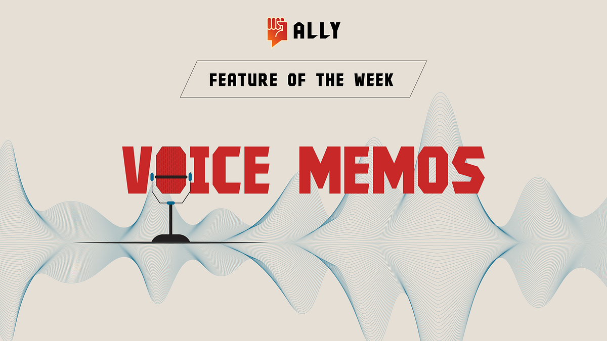 Feature of the Week: Voice Memos. This week’s feature is Voice Memos ...