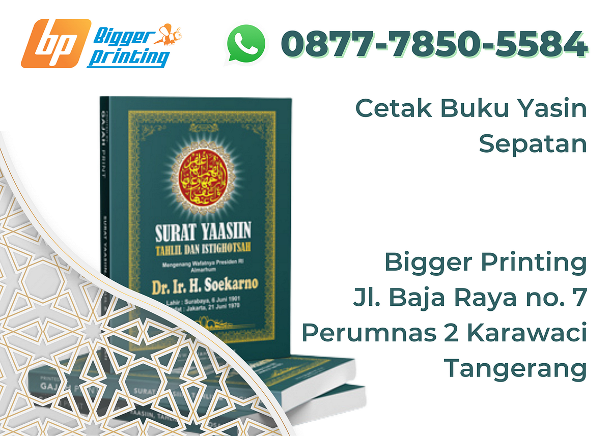 Cetak buku yasin SEPATAN KAB. TANGERANG TRUSTED Wa Call. 0877–7850–5584 Cetak Buku Yasin di ...