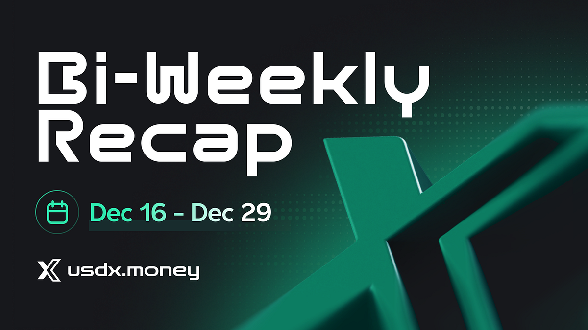 usdx.money Bi-weekly Recap: A Busy and Thriving Project Progress | by ...
