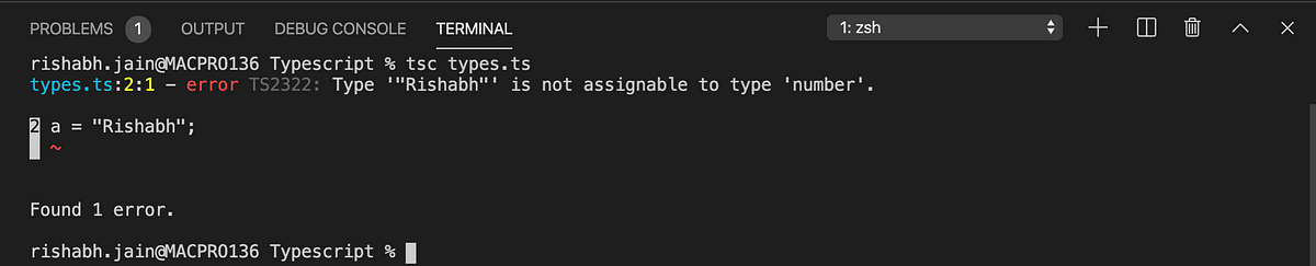 Typescript — Basics Types Interfaces Type Inference Type Assertion — Part 1 By Rishabh 7620