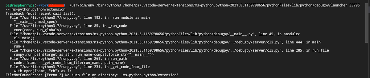 Python3 debugging in VsCode on Raspberry Pi - Chaloemphon Thipkasorn ...