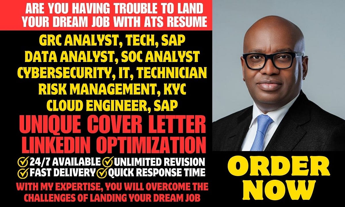 I will write tech, data analyst, grc cybersecurity, soc aml, business ...