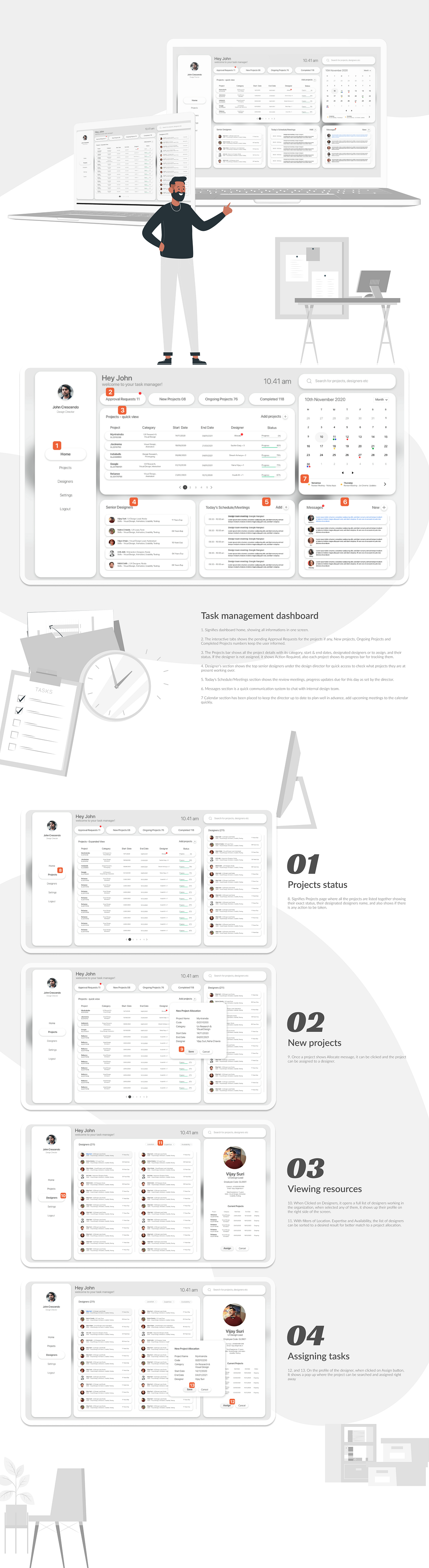 Task Manager Dashboard for an overwhelmed designer — A case study | by ...