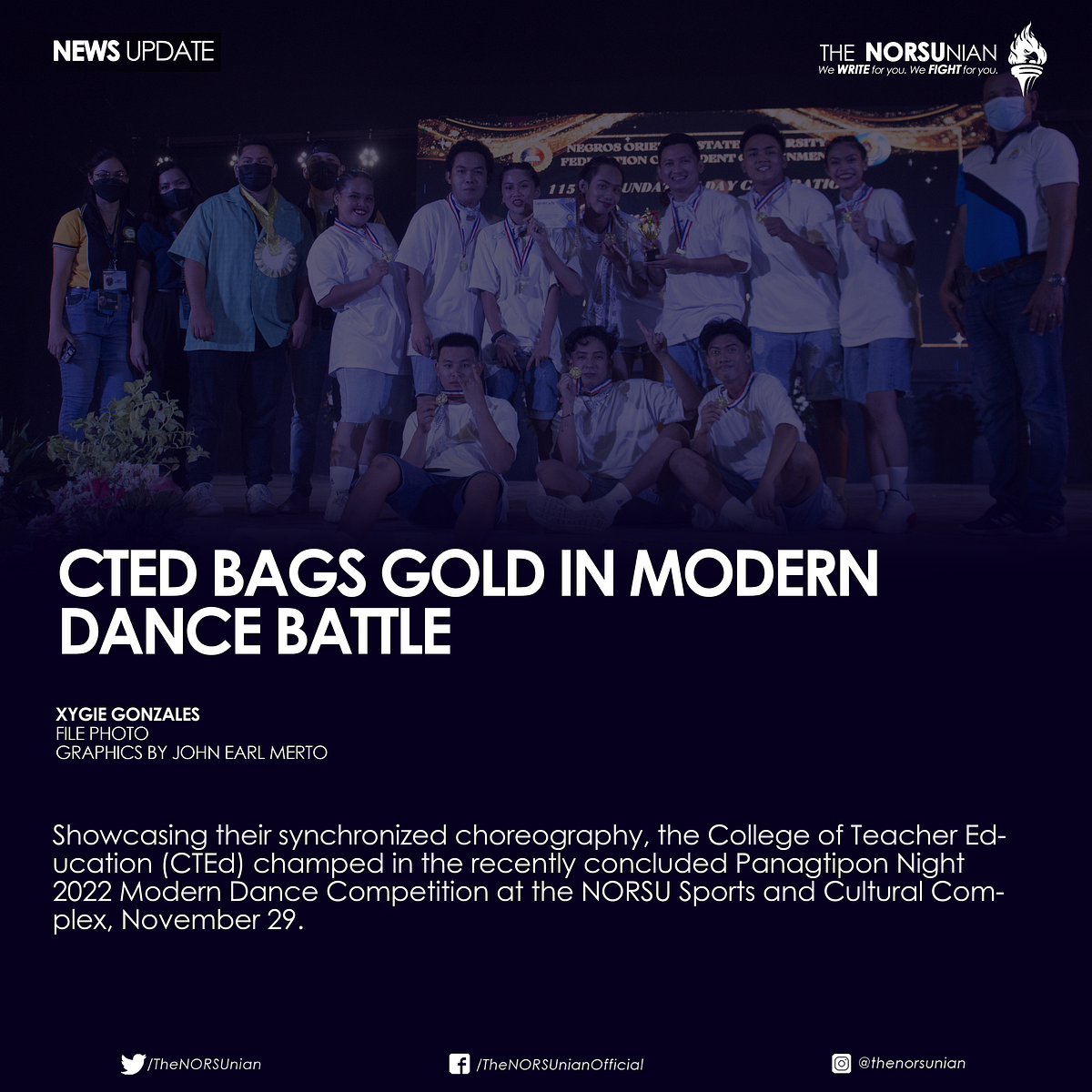 CTEd bags gold in modern dance battle | by The NORSUnian | Medium