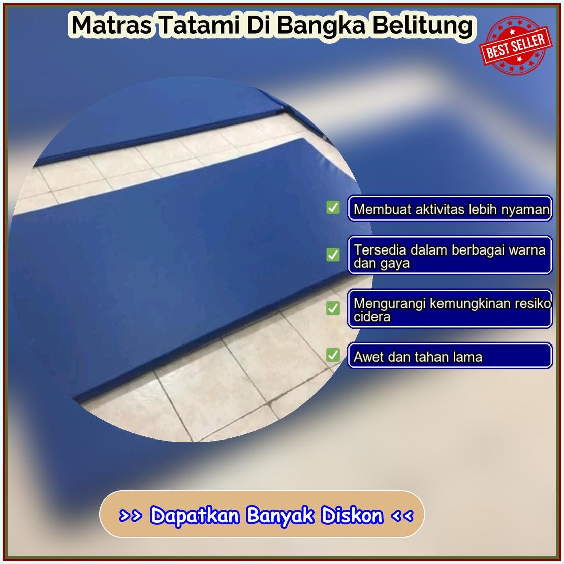 Matras Tatami Di Bangka Belitung - Alat Lompat Tinggi - Medium