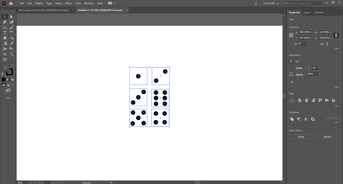 How to Create Die Face Icons in Adobe Illustrator | by Samuel Cohen ...