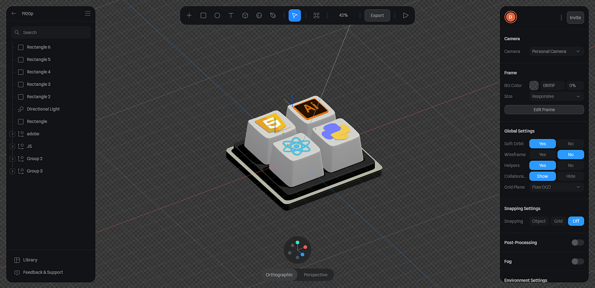 Creating a 3D model for a webpage— No Code Implementation | by Divya ...