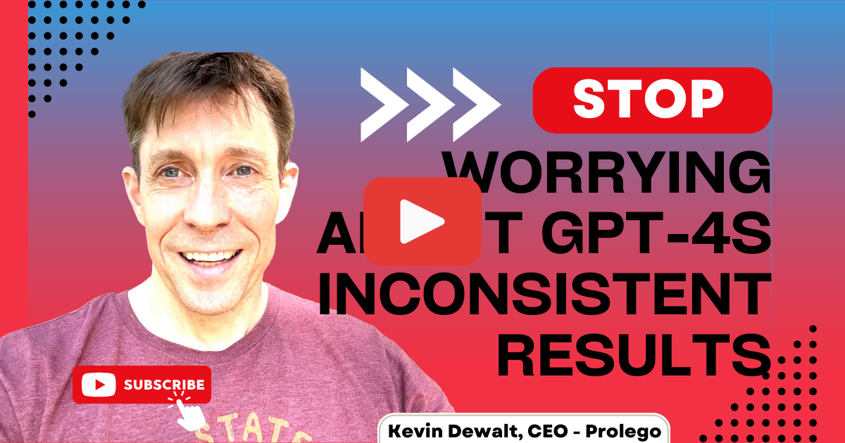 Stop Worrying about GPT-4’s Inconsistent Outputs | by Kevin Dewalt | Actionable AI | Medium