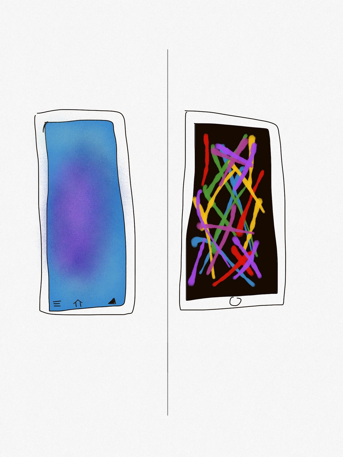 Apple VS Android People. Your work desk… | by Writer's Blog | Medium