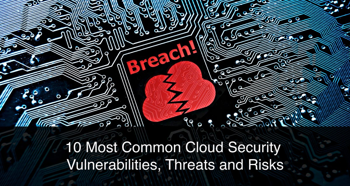 10 Most Common Cloud Security Vulnerabilities, Threats and Risks | by ...