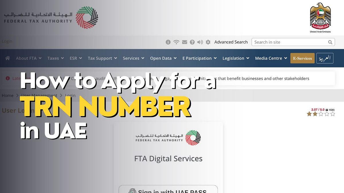 How to Apply for a TRN Number in UAE | by Private Wolf | Medium