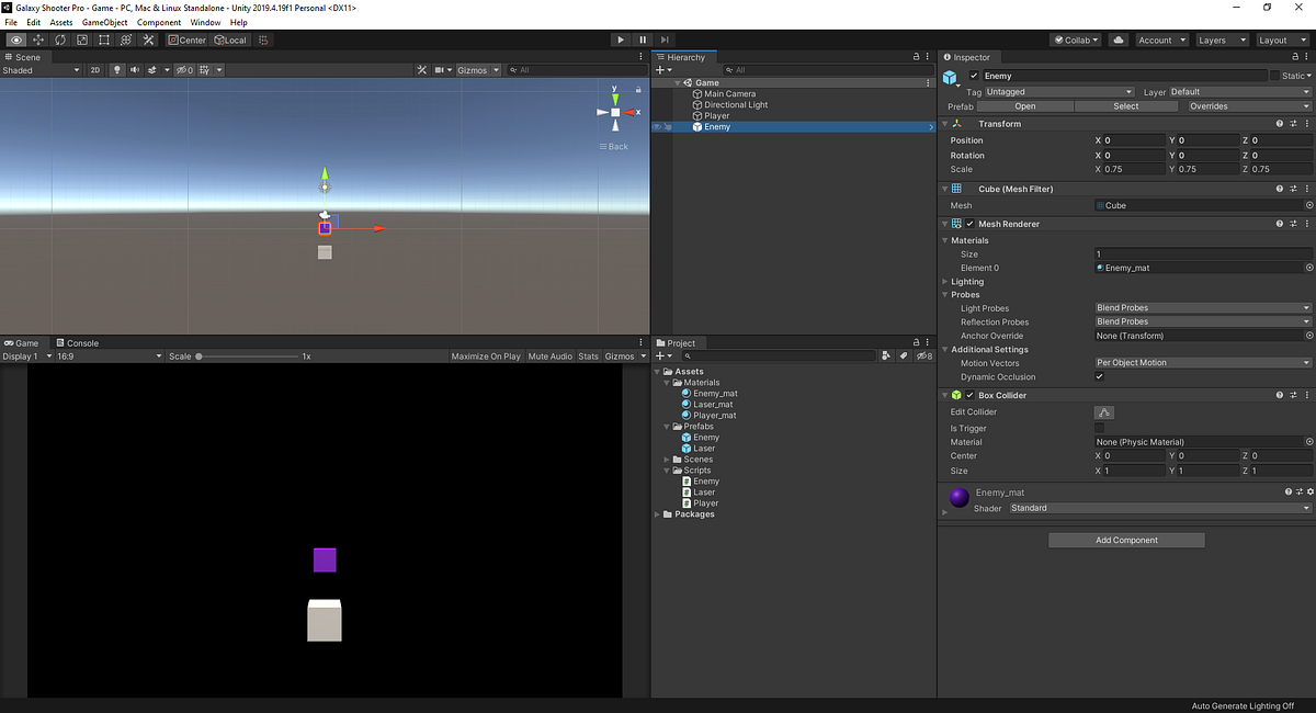 Enemies and Physics. Now that we have a player object to… | by Jordan ...