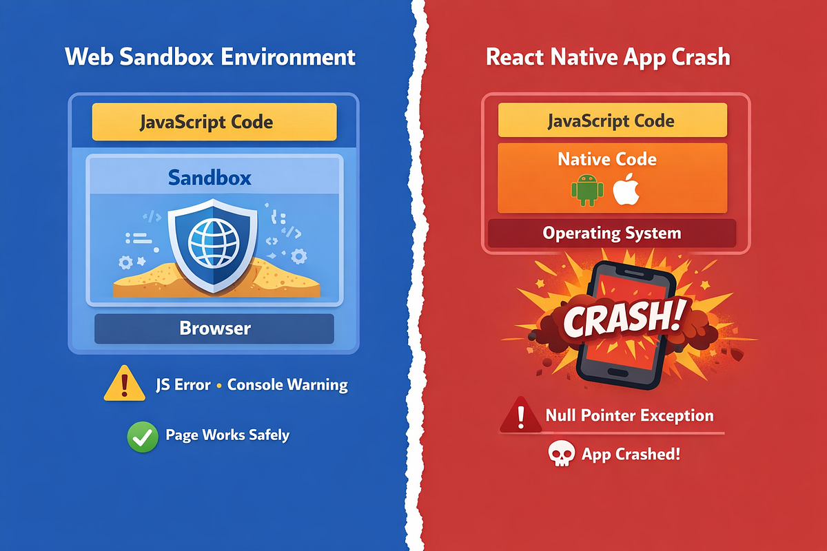 Why Your Web App Survives Null Errors but Your React Native App Crashes ...