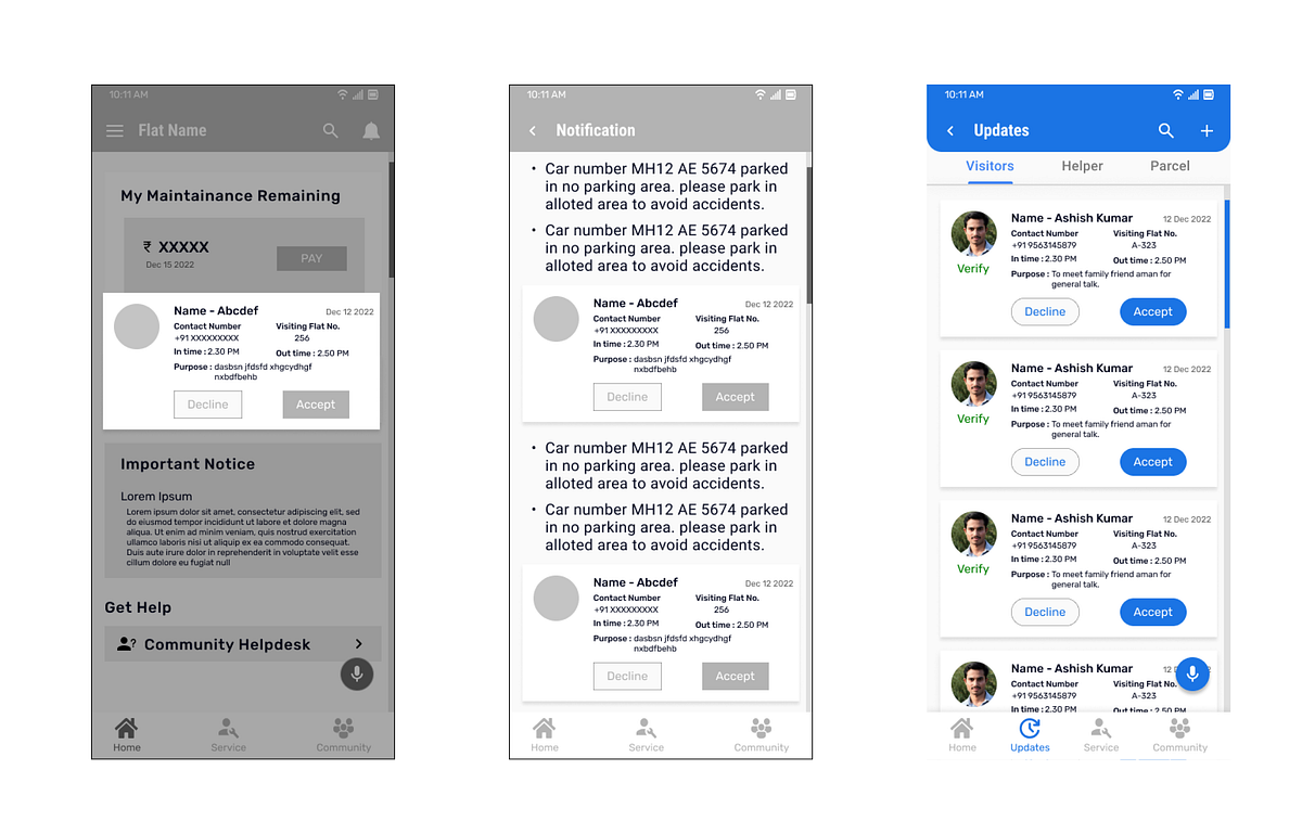 UX Case Study - Society Management App (How it will help Societies in ...