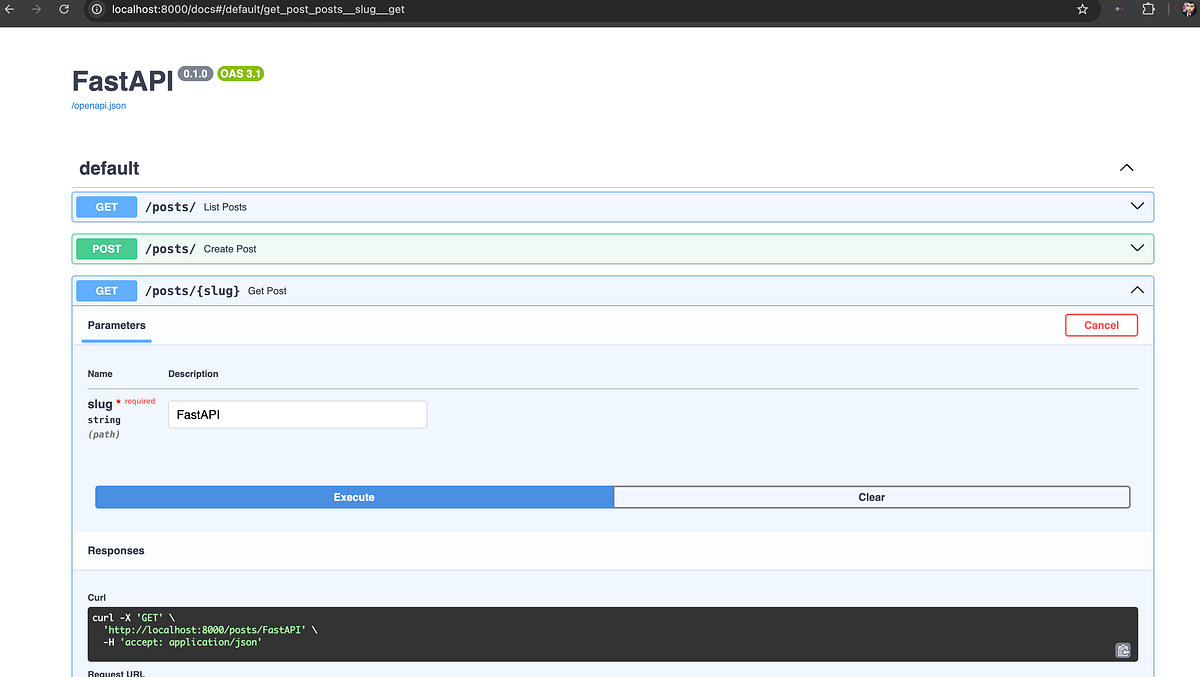 Build a Simple Blog API with FastAPI, MongoDB, and Markdown Rendering | by Subhash Chandra ...