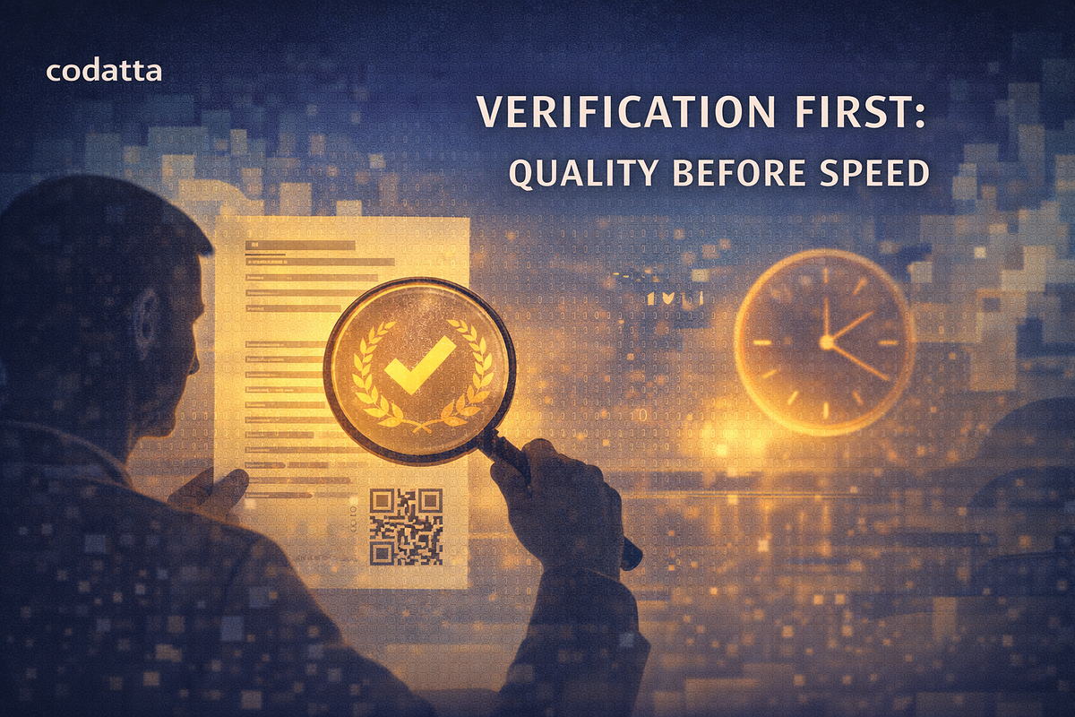 VERIFICATION FIRST: QUALITY BEFORE SPEED | by Hazeldon | Jan, 2026 | Medium