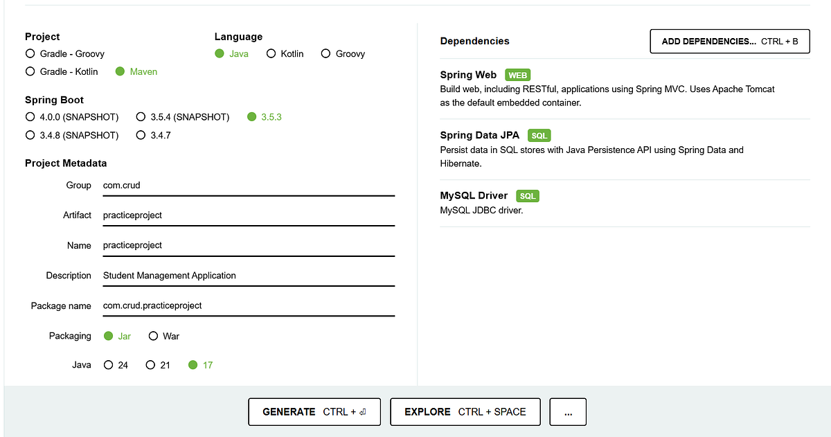 Springboot- REST API- Basic Project | by Sharayu Sanjay Yeole | Medium