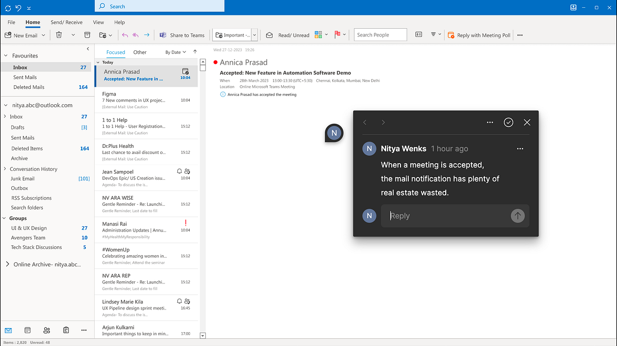 Transforming Meeting Setup in Microsoft Outlook: A UX Redesign That ...