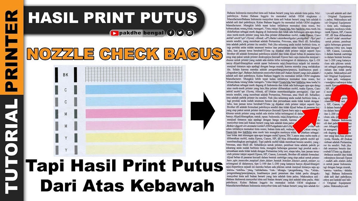 Cara Mengatasi Hasil Print Cetak Printer Bergaris Dan Putus-Putus | by Pakdekucing | Medium
