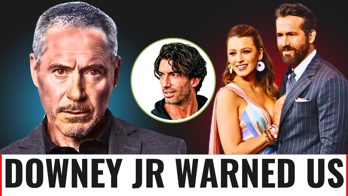Robert Downey Jr Reveals Blake & Ryan Tried To Set Him Up Like Justin ...