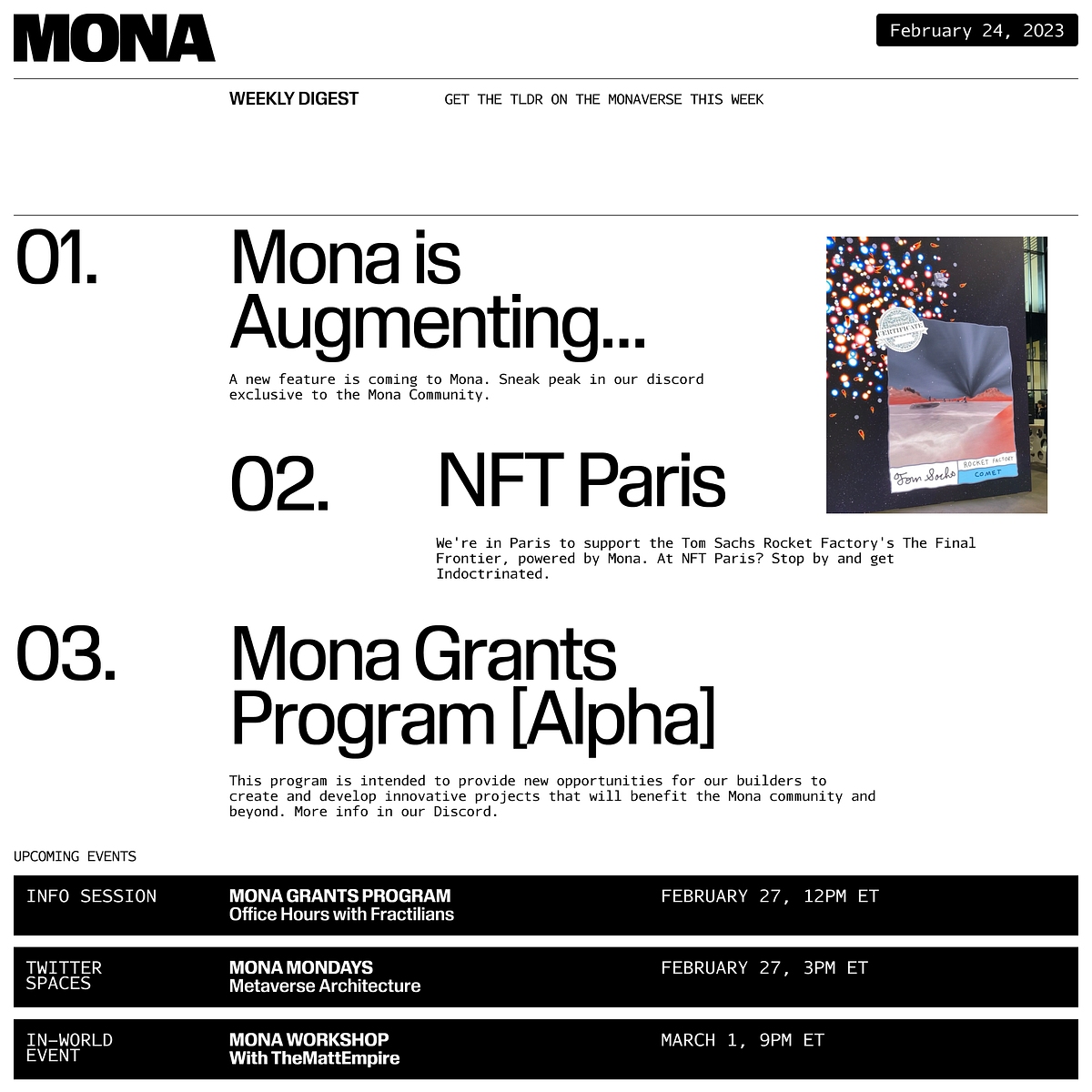 Mona Community Updates — 02.24.23 | by Mona | Medium