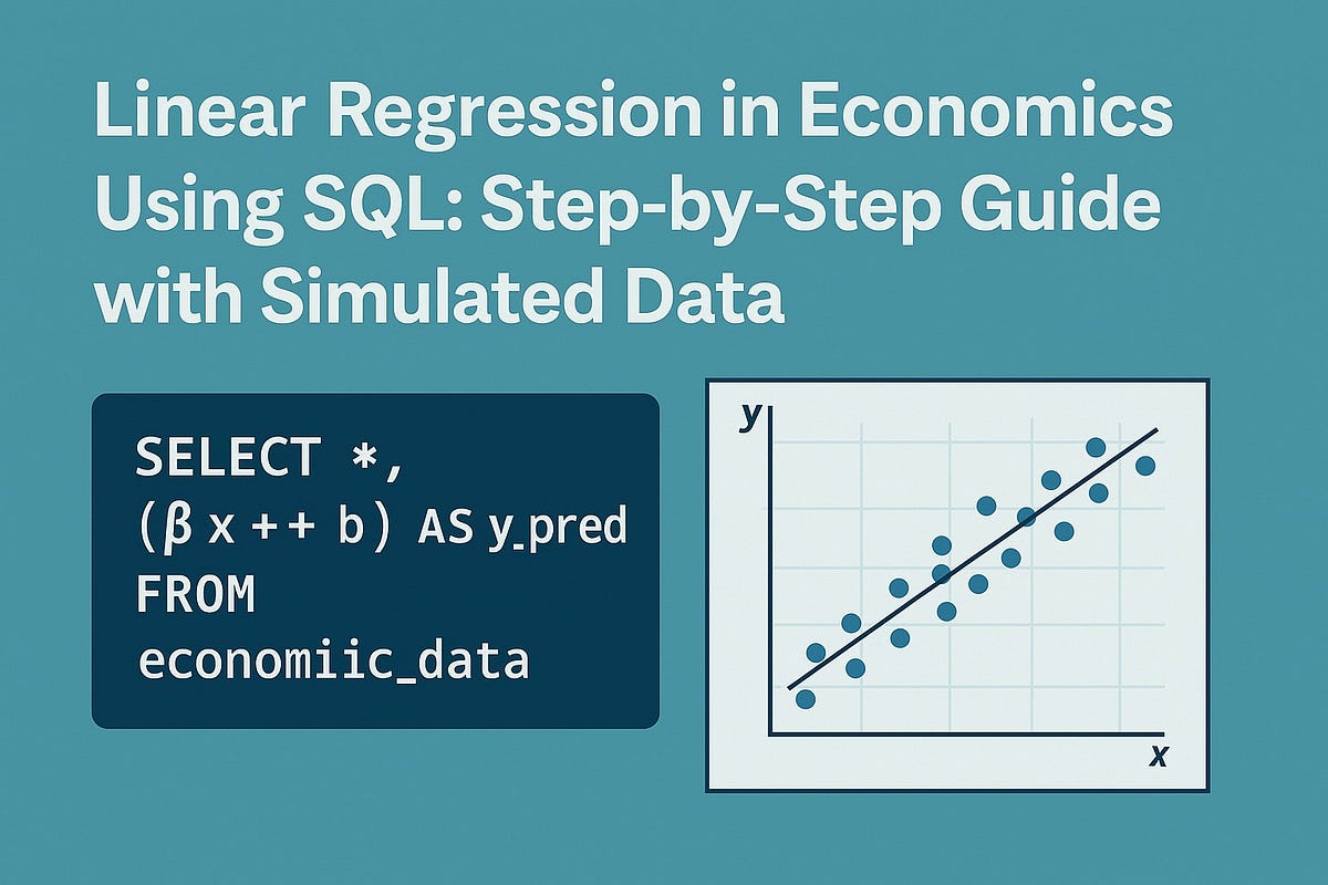 Linear Regression in Economics Using SQL: Step-by-Step Guide with ...