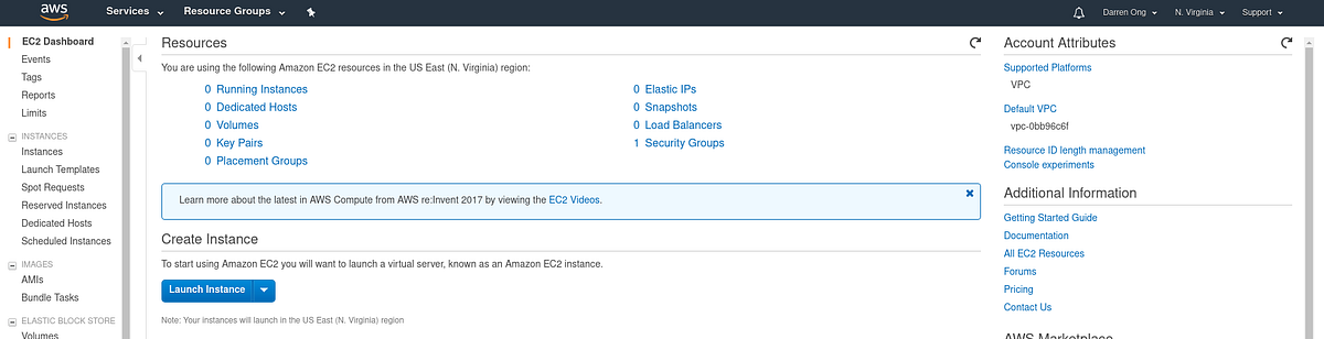 Part 1 — Provisioning AWS EC2 instance | by Darren Ong | Medium