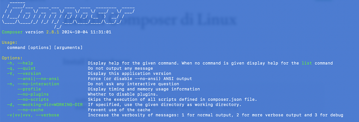 Install Composer di Linux - Yusuf Ayuba - Medium