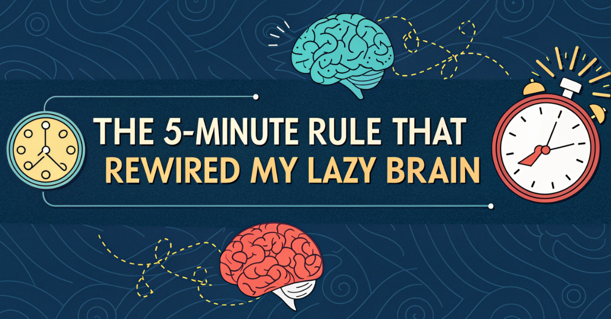 The 5-Minute Rule That Rewired My Lazy Brain | by VitalEnergy | Write A ...